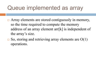 Study & Analysis of Complexities of Stack & Queue Operations in Data ...