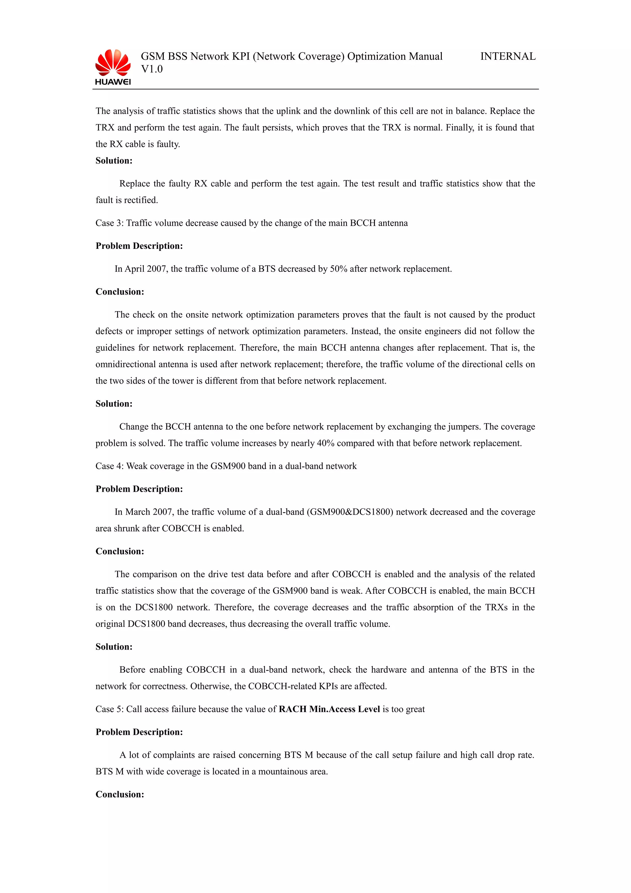 06 gsm bss network kpi (network coverage) optimization manual | DOC | Smartphones | Consumer ...