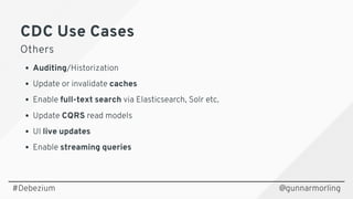 Change Data Streaming Patterns for Microservices With Debezium | PDF