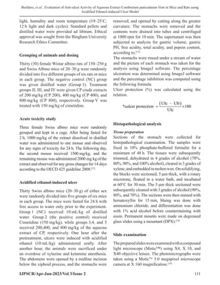 Evaluation of Anti-ulcer Activity of Aqueous Extract Combretum ...