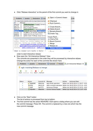 Git Tutorial EclipseCon France 2014 - Git Exercise 06 - interactive ...
