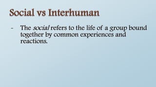 PHILOSOPHY OF THE HUMAN PERSON - INTERSUBJECTIVITY | PDF