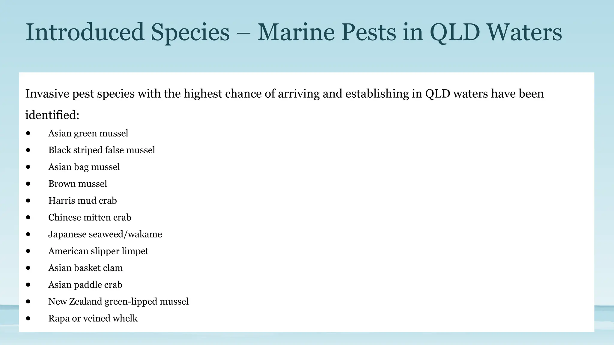 Introduced Species in aquatic ecosystems | PPTX