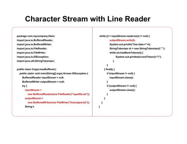 Java Programming - 06 java file io | PPT