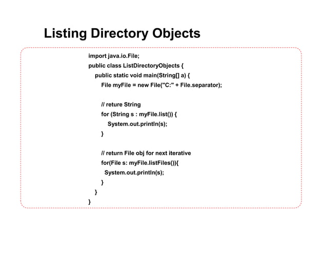 Java Programming - 06 java file io | PPT