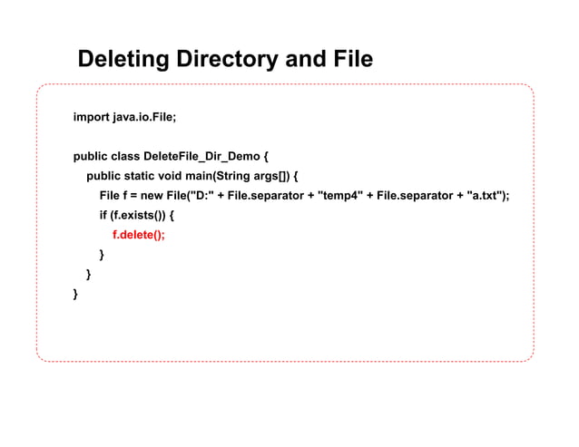 Java Programming - 06 java file io | PPT