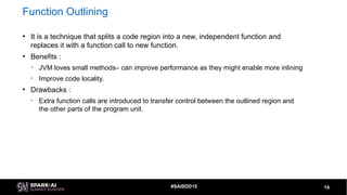 Spark SQL Catalyst Code Optimization using Function Outlining with ...