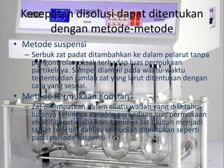 06 kecepatan disolusi | PPTX