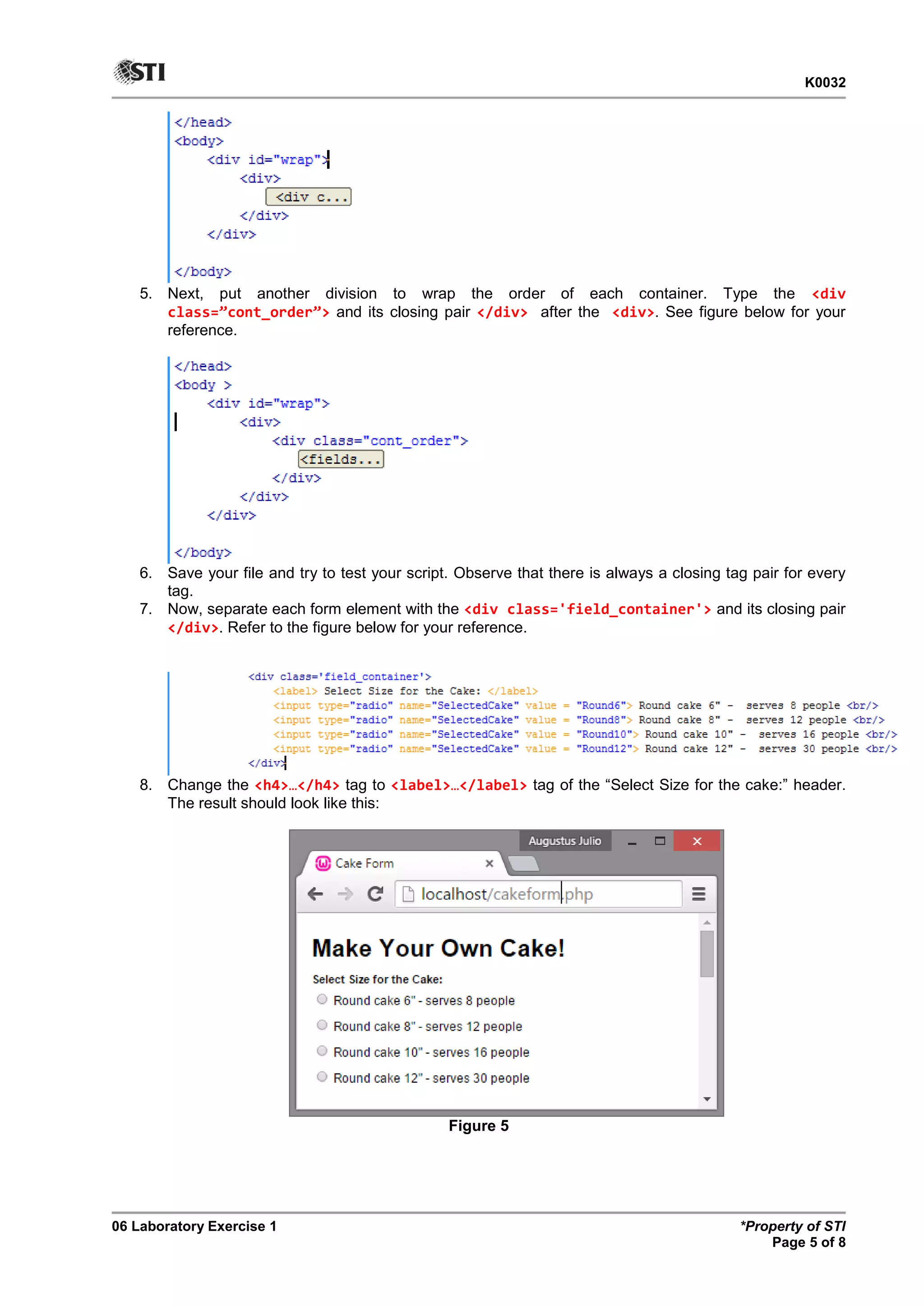 06 laboratory exercise 1 | PDF