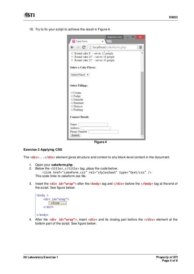 06 Laboratory Exercise 1 