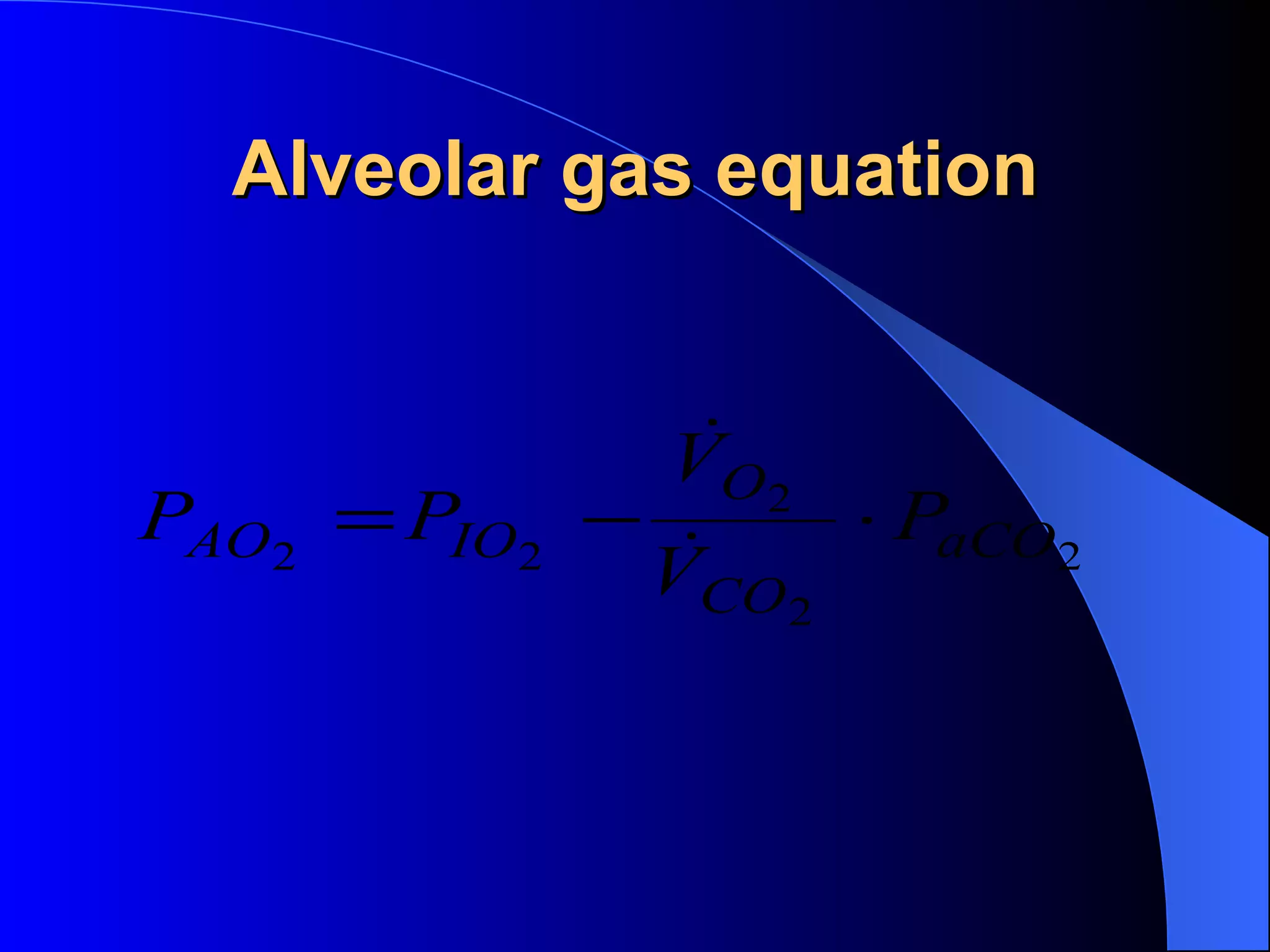 06 Lecture 5 Gases Laws And Alveolar Equations | PPT