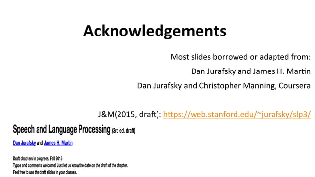 Lecture: Vector Semantics (aka Distributional Semantics) | PPT