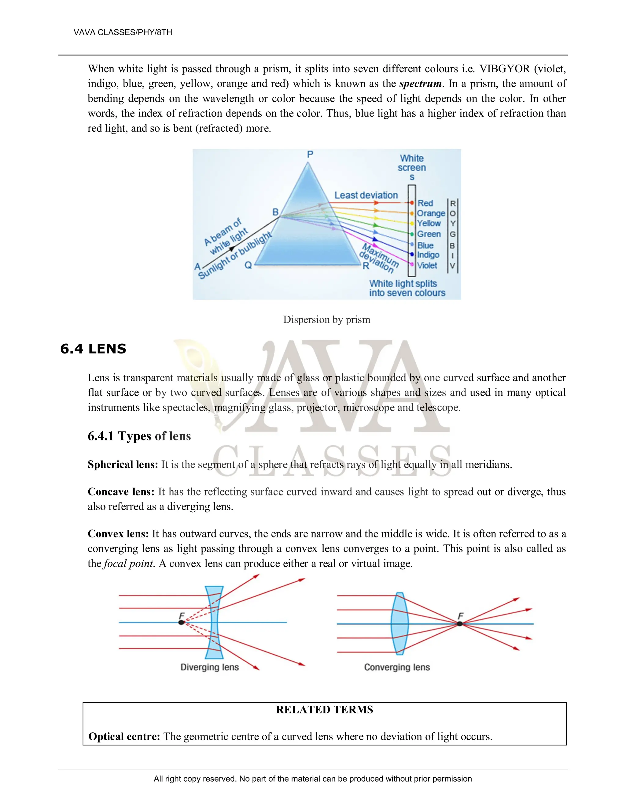 NCERT Class 8 Science Light Free Study Material PDF | PDF