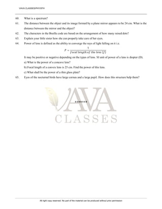 NCERT Class 8 Science Light Free Study Material PDF | PDF