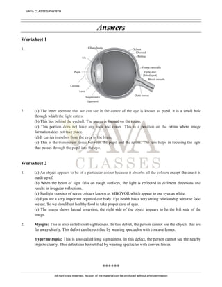 NCERT Class 8 Science Light Free Study Material PDF | PDF