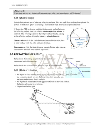 NCERT Class 8 Science Light Free Study Material PDF | PDF