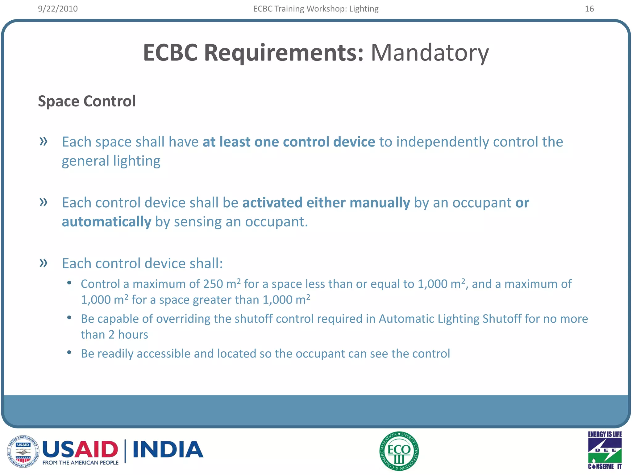 ECBC Training_06-Lighting | PDF