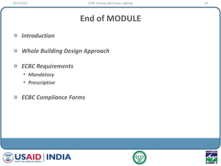 ECBC Training_06-Lighting | PDF