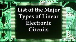 06LINEAR-ELECTRONIC-CIRCUIT.pptjsjdjsbsj | PPT