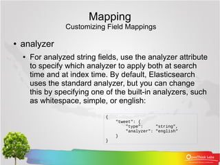 06. ElasticSearch : Mapping and Analysis | PPT