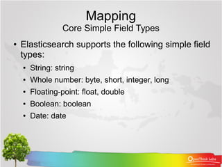 06. ElasticSearch : Mapping and Analysis | PPT