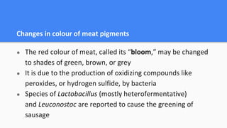 Spoilage of meat and meat products | PPTX