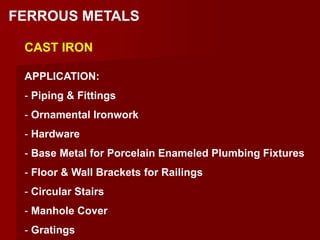 Ferrous and non ferrous Metals Engineering.ppt