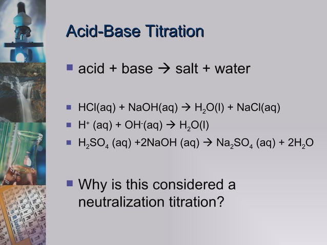 06 microscale titration_fa06 | PPT | Chemistry | Science