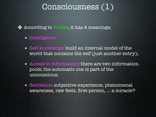 Mind Models (Minsky, Pinker, Hawkins) | PDF | Genetics | Science