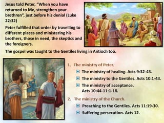 06 ministry of peter | PPTX