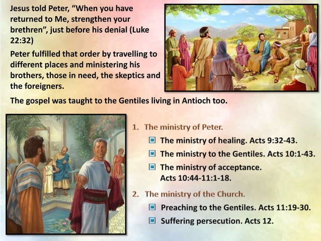 06 ministry of peter | PPTX