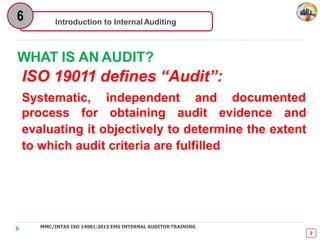 Introduction to EMS Internal Auditing | PPTX