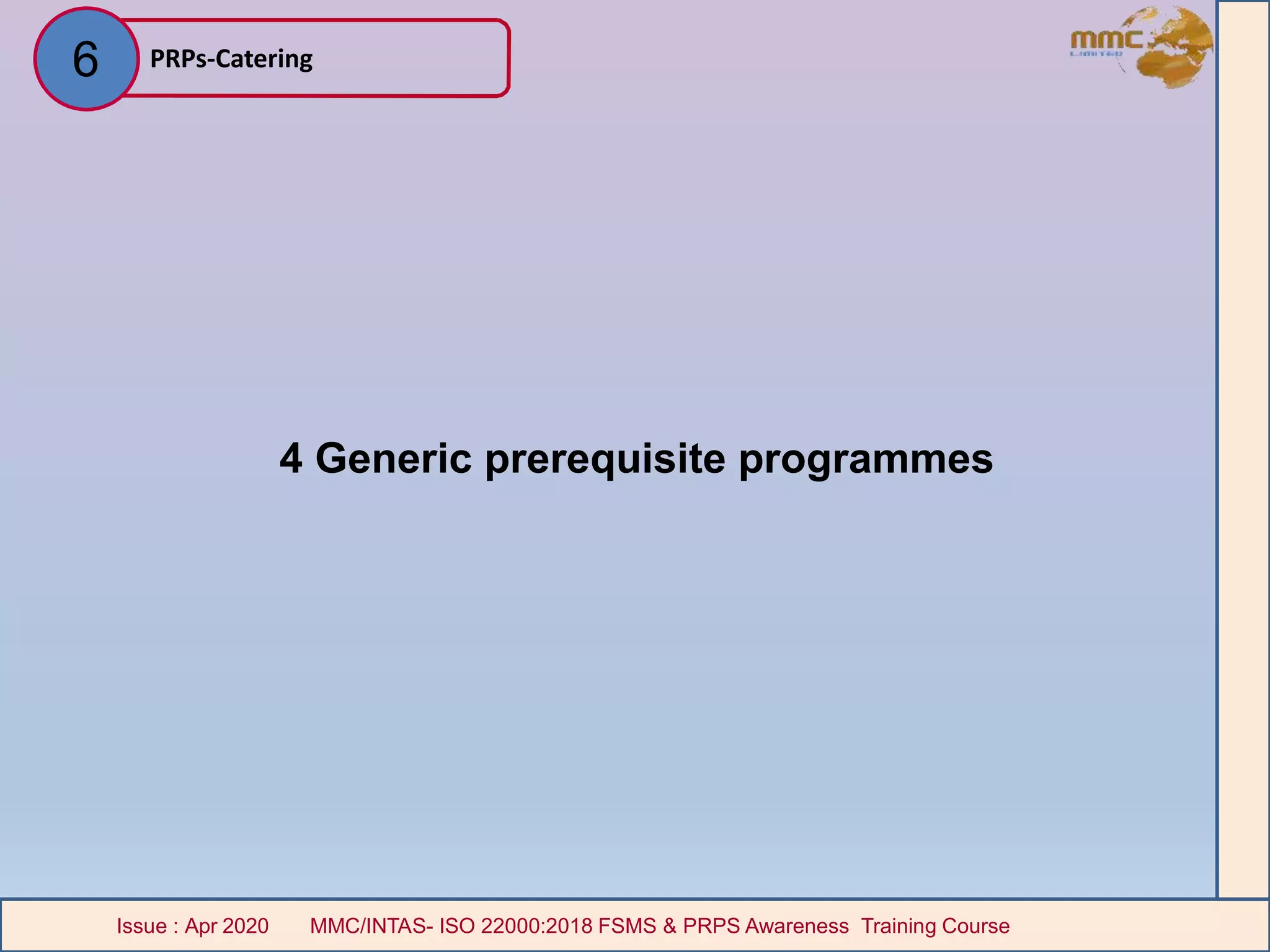 CATERING AWARENESS TRAINING | PPT