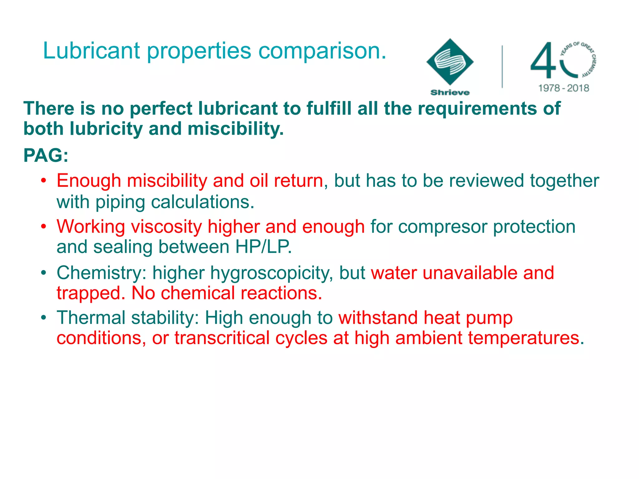 The lubricant issue with industrial R744 refrigeration: A comparison ...