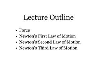 06 newton's law of motion | PPT | Physics | Science