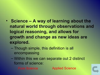 Nature of Science and Experimentation | PPT