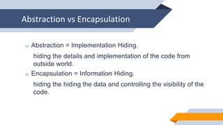 06_OOVP.pptx object oriented and visual programming | PPT