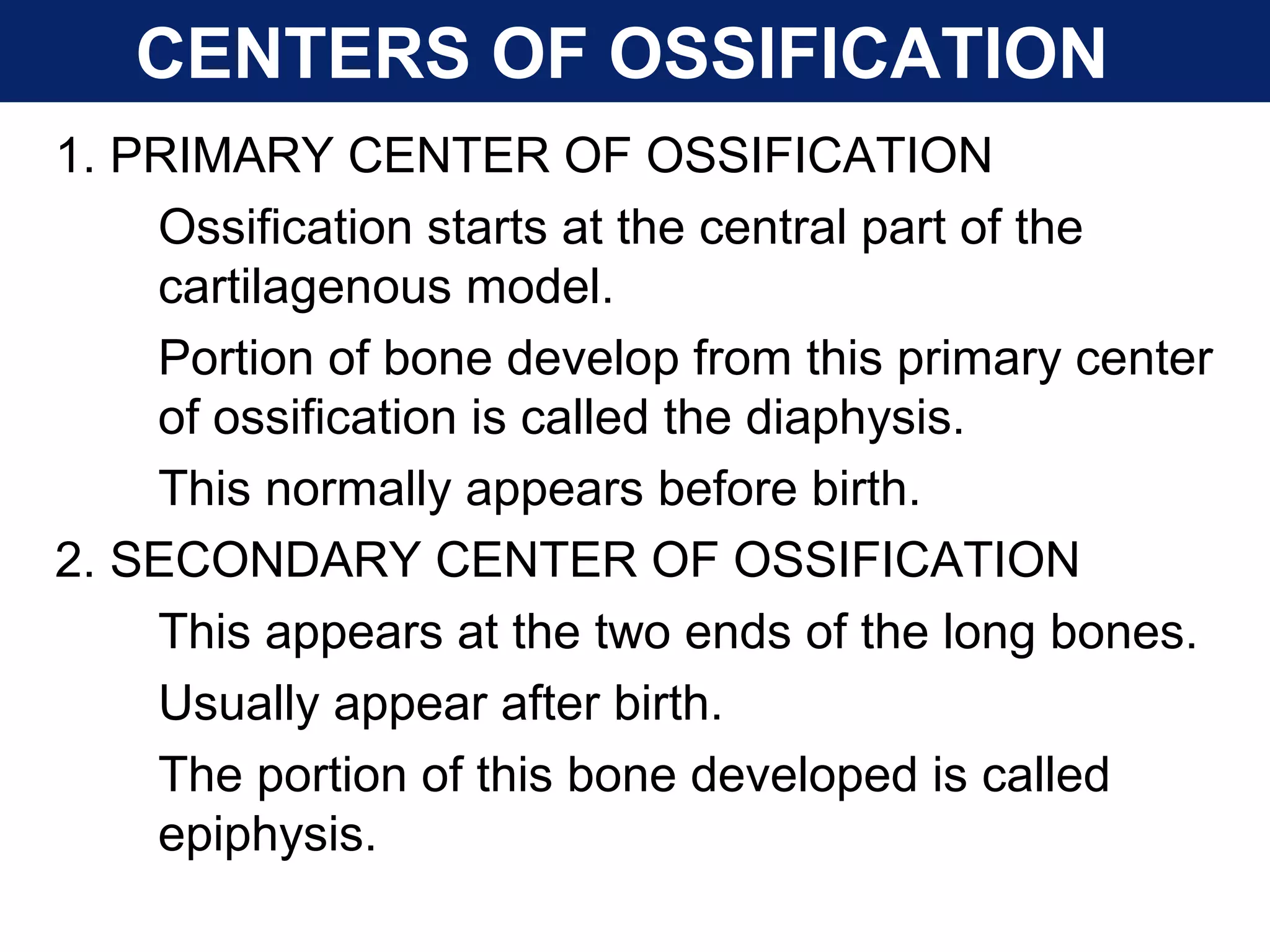 Ossification | PPT