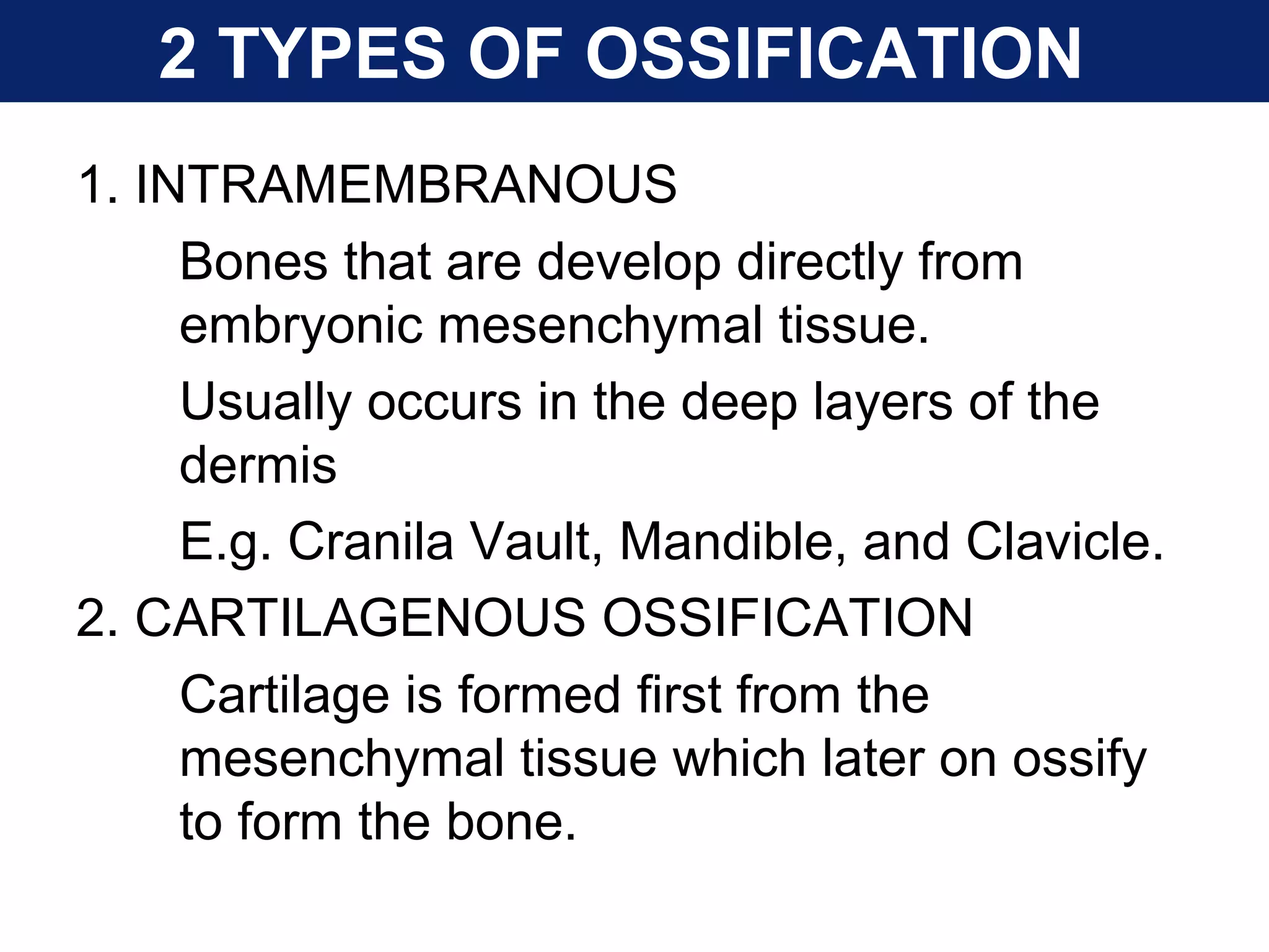 Ossification | PPT