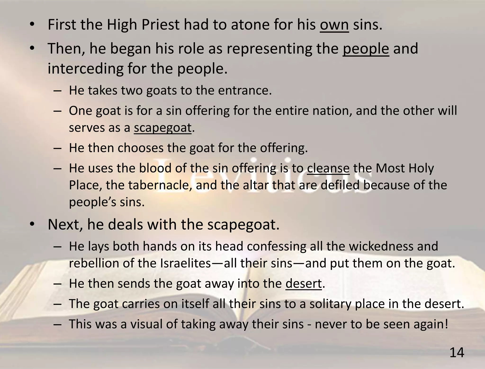 Session 06 Old Testament Overview - Leviticus | PPT