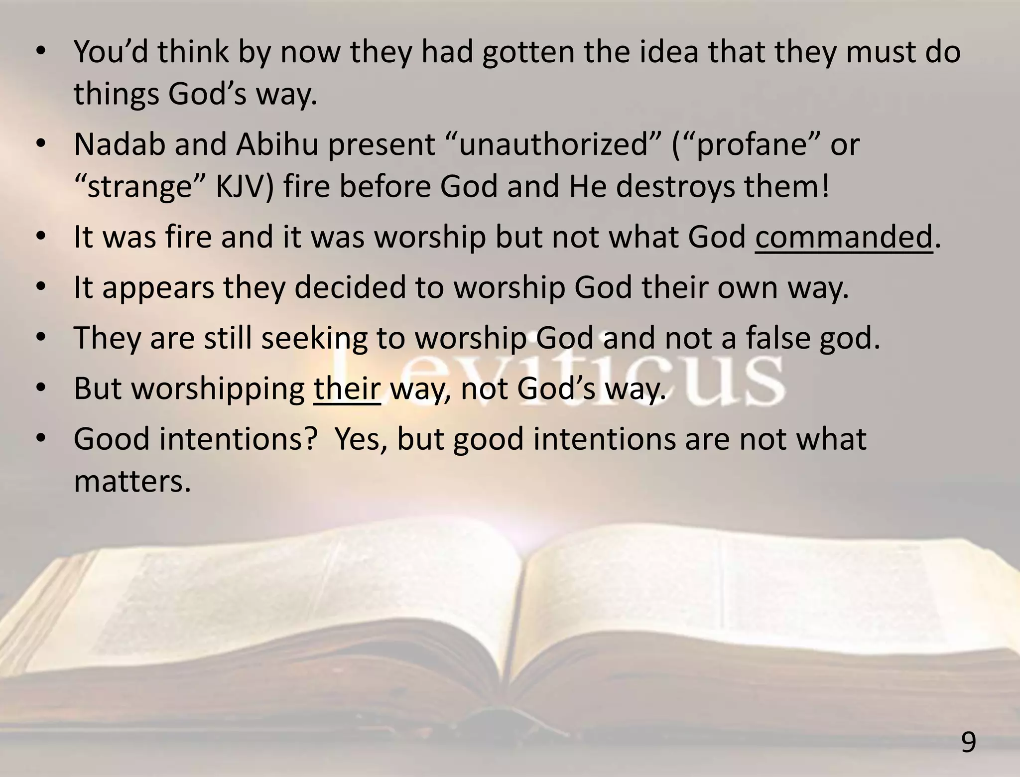 Session 06 Old Testament Overview - Leviticus | PPT