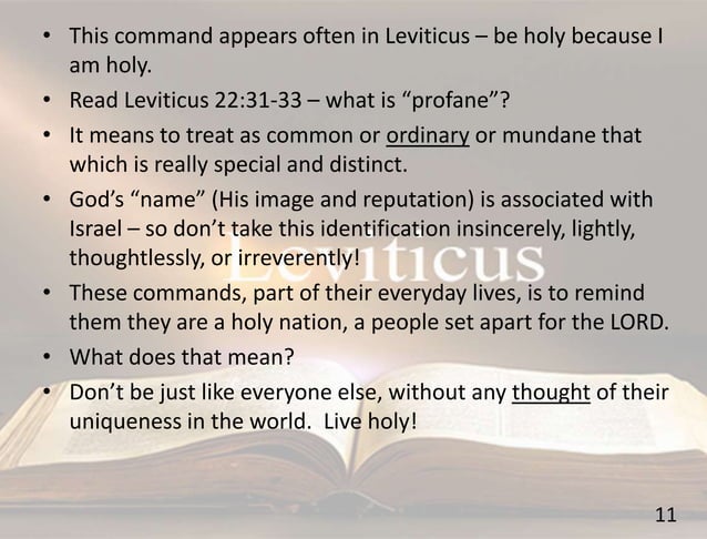 Session 06 Old Testament Overview - Leviticus | PPT