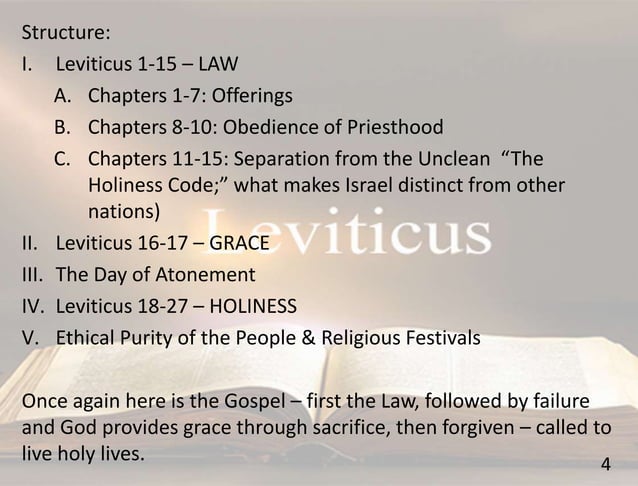 Session 06 Old Testament Overview - Leviticus | PPT