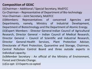 06 overview of biosafety activities of moefcc | PPT