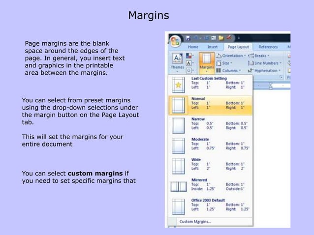 06 page formatting | PPTX | Desktop Publishing | Computer Software and Applications