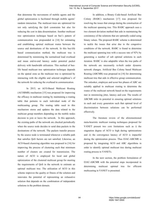 Enhanced and Integrated Ant Colony-Artificial Bee Colony-Based QOS Constrained Multicast Routing ...