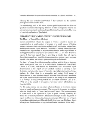 Pattern and Determinants of Export Diversification in Bangladesh | PDF