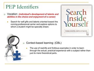 PBL - Personal Excellence Pathway PEP | PDF