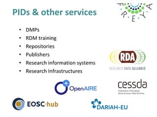 PID Services for FAIR data | PDF