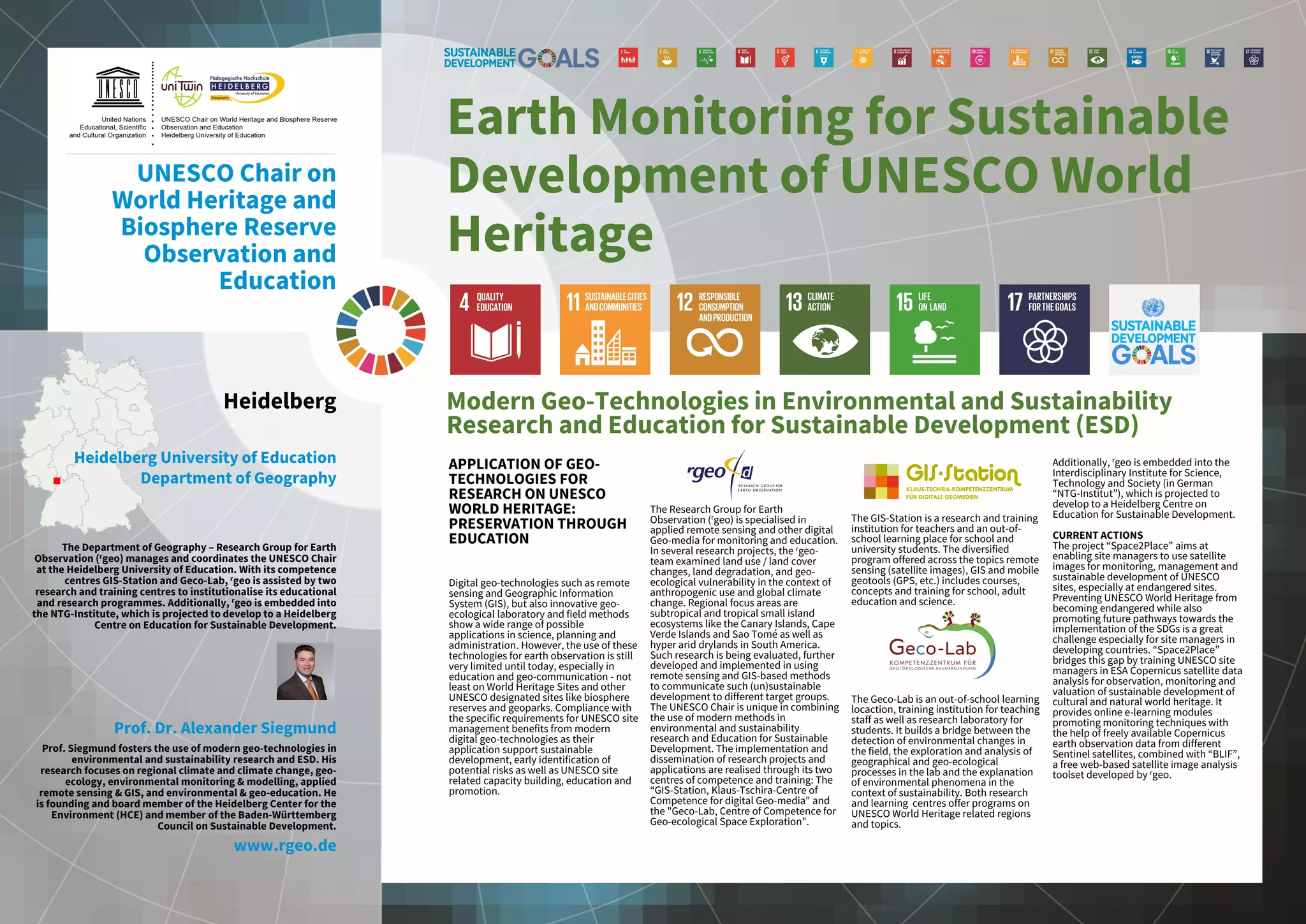 UNESCO Chair Heidelberg - Earth Monitoring for Sustainable Development ...